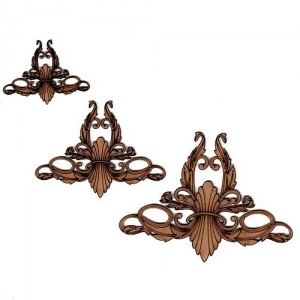 Art Deco & Nouveau Style Ornament 9 - MDF Wood Shape